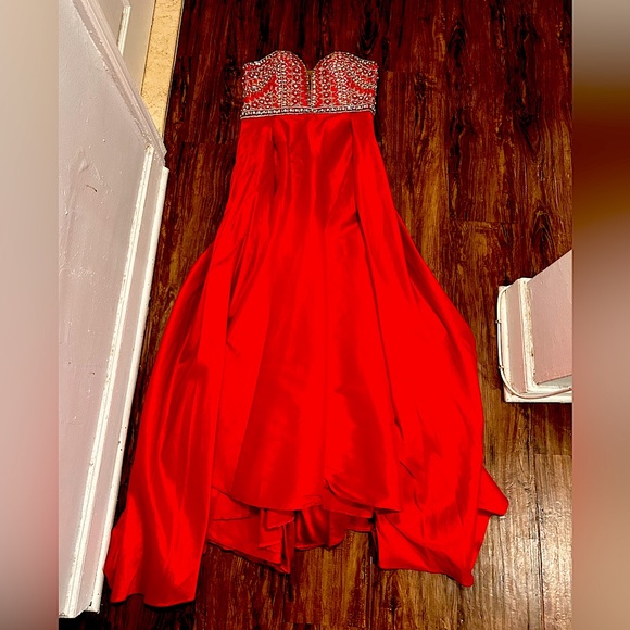 Jovani | Dresses | Red Prom Dress Gown Size 4 Formal Gown | Poshmark